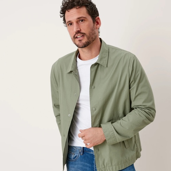 Zara | Jackets & Coats | Zara Mens Green Coach Windbreaker Jacket ...